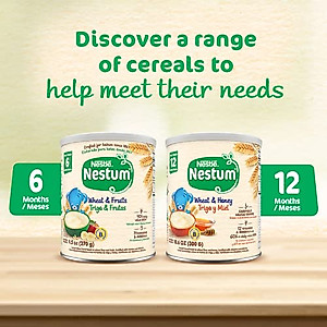 Nestle Nestum Infant Cereal, 5 Cereals, Made for Infants 6 Months Old, 10.6 Ounce Canister (Pack of 1)