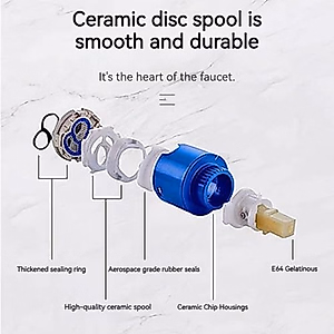 PRANOHD Bathroom Waterfall Matte Black Faucets, RV Restroom Bath Face Basin Bar Lavatory Kitchen Commercial Vanity Sinks Water Replacement, Peerless Unique Modern 6 Inch Brass One 1 Hole Single Handle