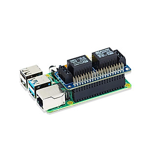 sb components Zero Relay 2 Channel 5V Relay Shield for Raspberry Pi, Relay HAT Expansion Relay Board for Raspberry Pi 4B/3B+/3B/2B/B+/A+/Zero and Zero W | Power Relay Module for Raspberry Pi