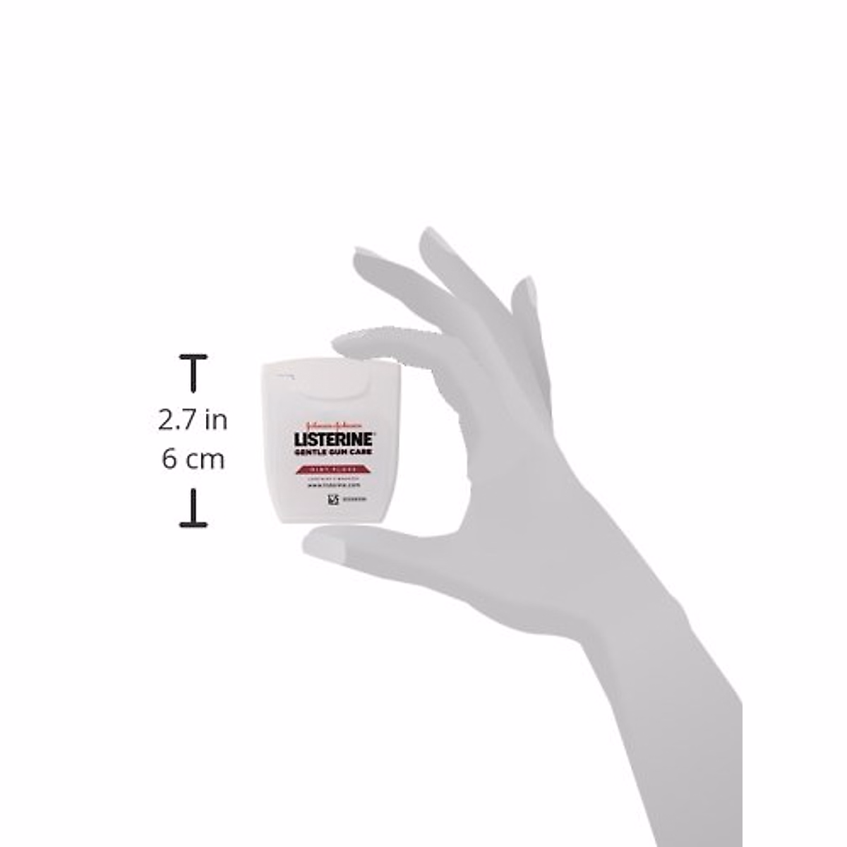 Listerine Gentle Gum Care Interdental Floss for Sensitive Gums, Oral Care, Mint, 50 Yards (Pack of 6)