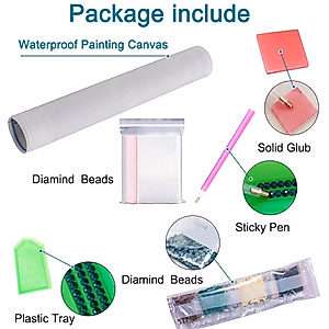 5D Diamond Painting by Number Kit for Adult, DIY Full Drill Rottweiler Embroidery Rhinestone Painting Home Wall Decor Arts Craft Gift 16x20 inch