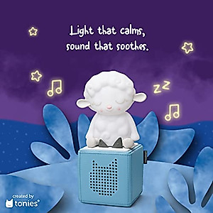 Tonies Night Light - Sleepy Sheep Audio Play Character from Sleepy Friends | Warm Glow | 90 Minutes of Beautifully Composed Melodies | Record Your Own Bedtime Stories