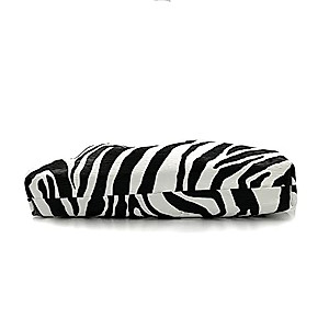 Women's Zebra Print Pouch Bag Cloud-Shaped Dumpling Clutch Toothpick Pattern Anti-Scratch Purse Ruched Leather Shoulder bag (Zebra)