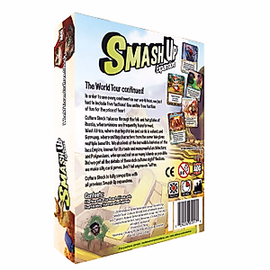 Smash Up World Tour Culture Shock Expansion -AEG, Board Game, Card Game, African, Russian, German Legends, and more, 2 to 4 Players, 30 to 45 Minute Play Time, for Ages 10 and Up