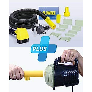 Flowbee Home Haircutting System with Flowbee Super Mini-Vac - Clipper Head/Hose, Vacuum & Accessories Included.