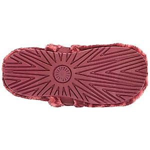 UGG Men's Fluff IT POP Slipper, RED Wine/Terracotta, 9