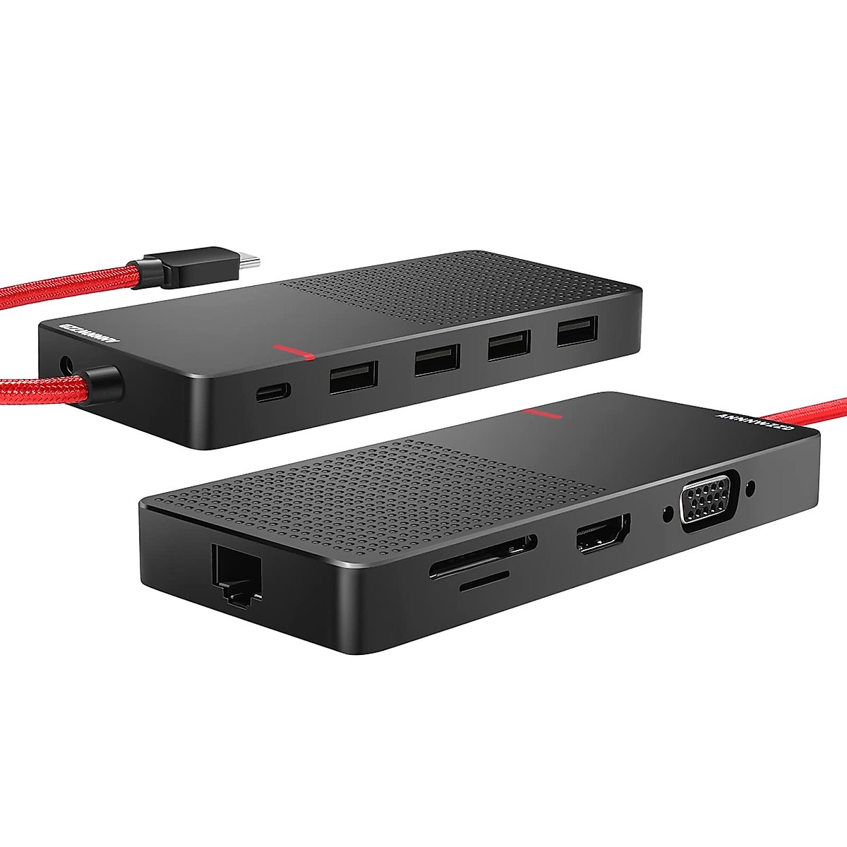 USB C HUB, ANNNWZZD Docking Station 11-in-1 USB C Adapter with 4K HDMI, VGA, USB 3.0 Port, Type C PD 100W, Ethernet RJ45 Port, SD/TF Cards, 3.5 mm AUX