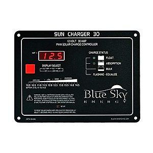 Blue Sky Energy SC30 30A PWM Solar Charge Controller with Display, Fully programmable for Lead-Acid or Lithium Batteries