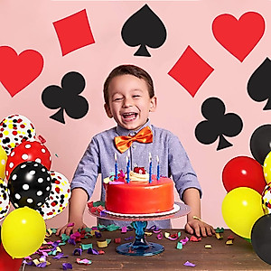 40 Pcs Casino Cutouts Las Vegas Casino Party Decorations Poker Silhouette for Casino Poker Theme Birthday Party Supplies School Bulletin Board Craft Home Wall Decor