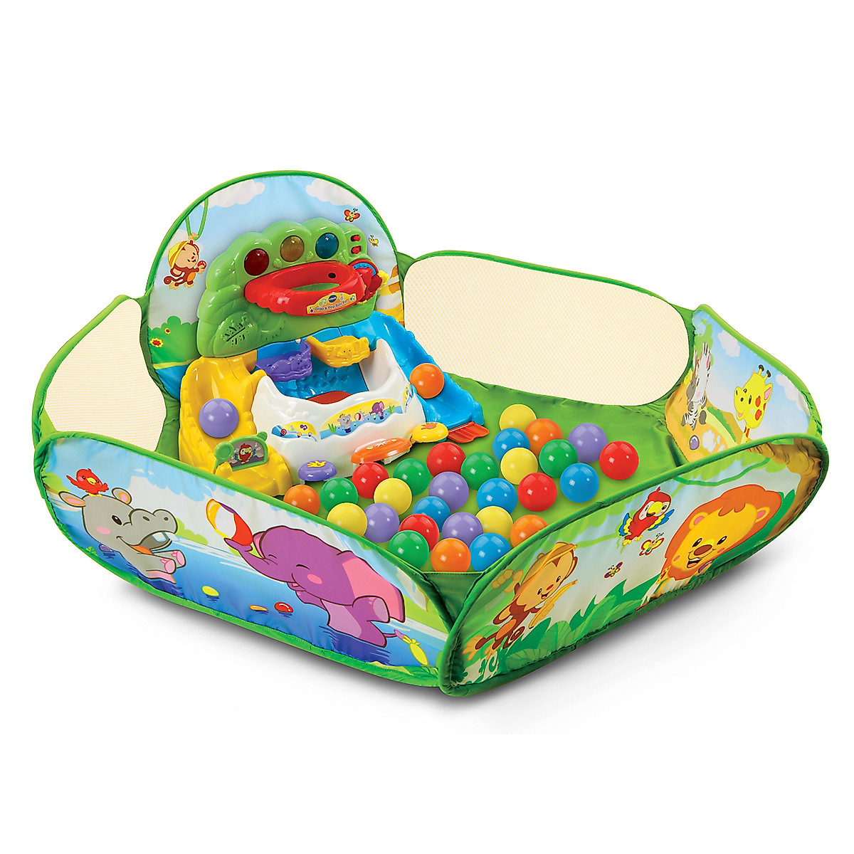 VTech Pop-a-Balls Drop and Pop Ball Pit, Green