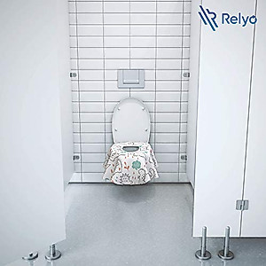 Toilet Seat Covers Disposable - 20 Pack - Waterproof, Ideal for Kids and Adults – Extra Large, Individually Wrapped for Travel, Toddlers Potty Training in Public Restrooms (Dinosaurs, 20)