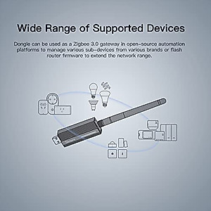 SONOFF Zigbee 3.0 USB Dongle Plus Gateway, Universal Zigbee USB Gateway with Antenna for Home Assistant, IoBroker, Wireless Zigbee 3.0 USB Adapter(1 Pack)