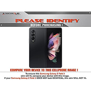 Decalrus - Protective Decal Skin Sticker for The Samsung Galaxy Z Fold 3 Cellphone case Cover wrap SAgalaxyFold3-40