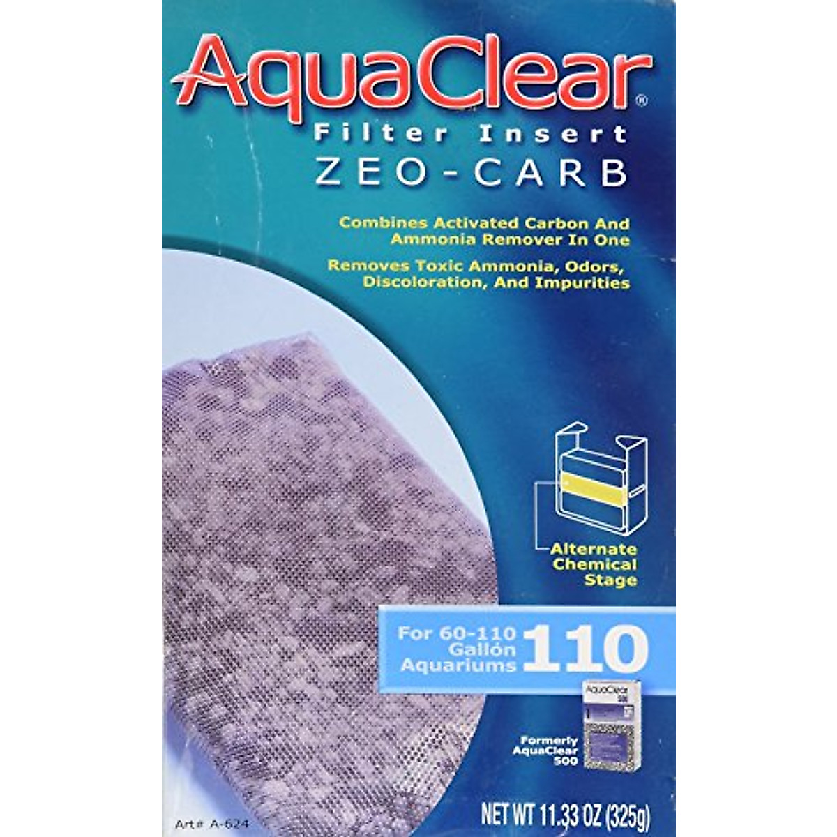 AquaClear 110 Zeo-Carb Filter Insert, Aquarium Filter Replacement Media, A624