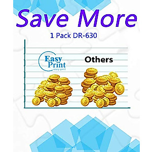 Compatible DR-630 DR630 Drum Unit (1 Black) Used for Brother HL-L2300D HL-L2320D HL-L2340DW HL-L2360DW HL-L2380DW MFC-L2740DW MFC-L2720DW MFC-L2700DW DCP-L2540DW L2520DW Printer, by EasyPrint