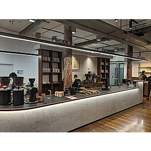 LB85215 4FT LED Linear Light, 3000K/3500K/4000K CCT Selectable, 40W 4600LM, ETL & UL Listed, Dimmable Architectural LED Suspended Lighting Fixture for Office, Matte Black, Pack of 4