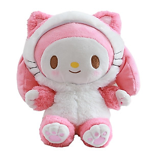 Kitty Melody Character Plush Toys Cute Plush Toys Kawaii Cat Stuffed Anime Plush Pillow for Birthday Valentine's Day Plush
