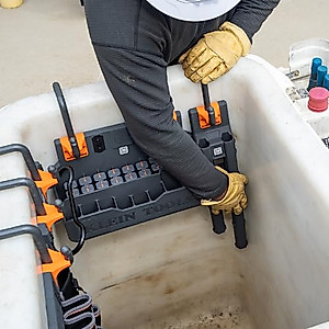 Klein Tools BC507S Auger Bit Storage Module, Fits 12-Inch, 18-Inch, 24-Inch Auger Bits, Optional S-Hooks Secure Module to Aerial Buckets