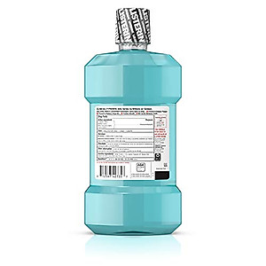 Listerine Cool Mint Antiseptic Mouthwash for Bad Breath, Plaque and Gingivitis, 1 l ( Pack of 3)