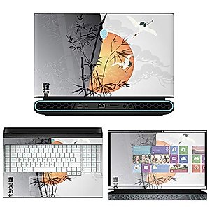 Decalrus - Protective Decal Asian Inspired Skin Sticker for 2019 Alienware Area-51m AWAR51M (17.3" Screen) case Cover wrap ALarea51m_17-135