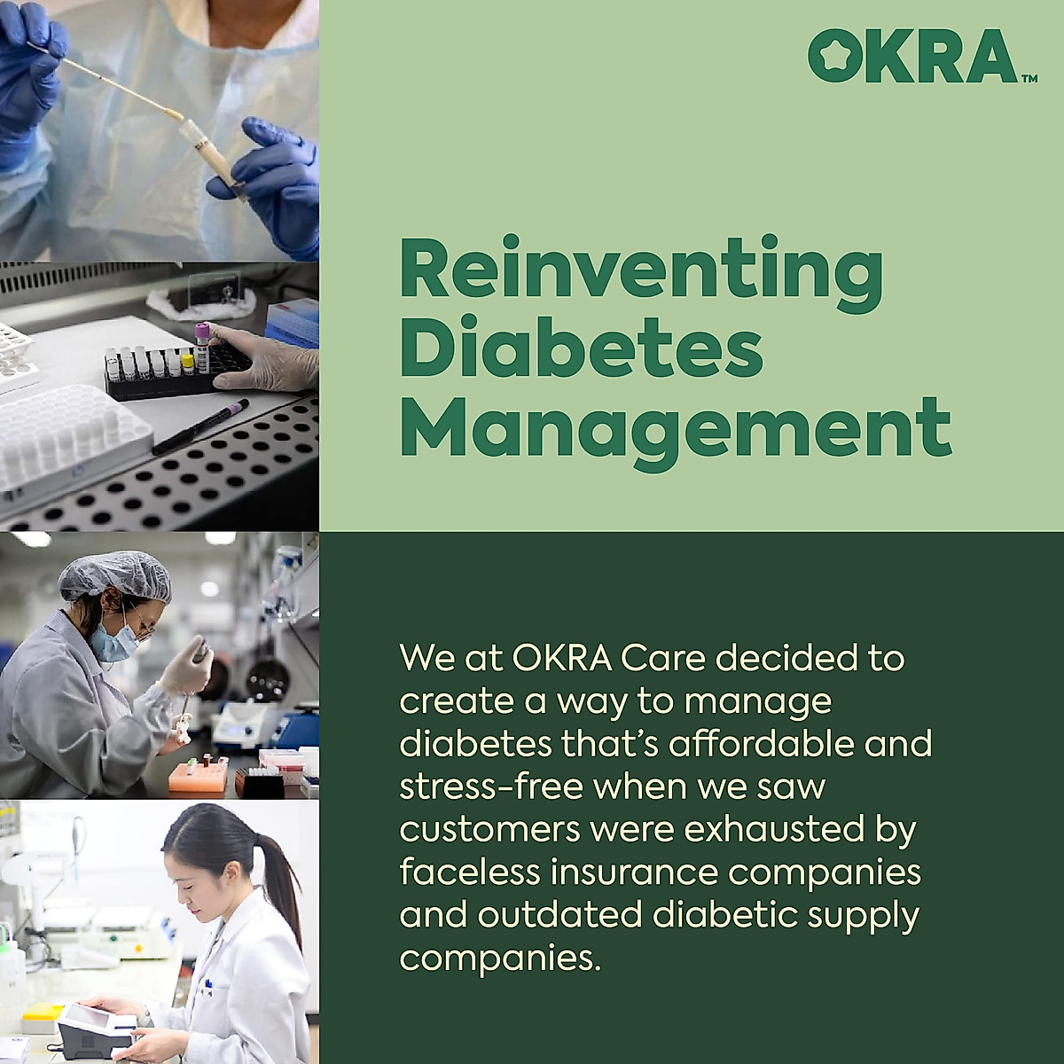 OKRA Pro Test Strips and Lancets for 100 tests Refill Kit