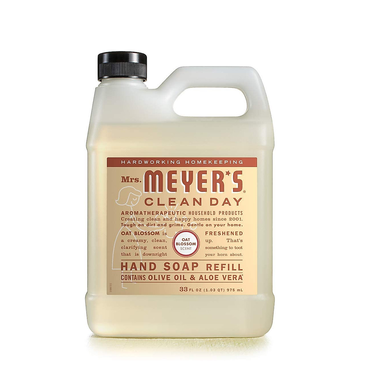 Mrs. Meyer's Liquid Hand Soap New Everyday 6 Scent Variety Pack Refills, 1 Rainwater, 1 Oat Blossom, 1 Plumberry, 1 basil, 1 lavender, 1 Lemon Verbena, 1 CT