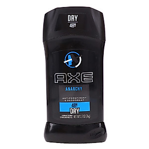 Axe Dry Anti-Perspirant Invisible Solid, Anarchy 2.70 oz (Pack of 6)
