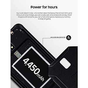 SAMSUNG Galaxy Tab Active2 8" Ruggedized Tablet Wi-Fi 16GB, Black (SM-T390NZKAXAR)