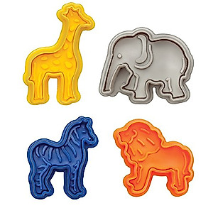 Mrs. Anderson’s Baking Animal Cracker Cookie Cutters, BPA Free, Set of 4
