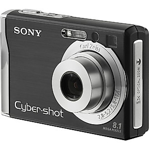 Sony Cybershot DSCW90 8.1MP Digital Camera with 3x Optical Zoom and Super Steady Shot (Black)