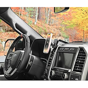 Scosche MPQ5AMPSPC-UB MagicMount Pro Charge5 15W MagSafe Wireless Charging Magnetic Cell Phone Car Mount with AMPS Mounting Plate Compatible with Scosche/ProClip Vehicle Specific Mount Bases