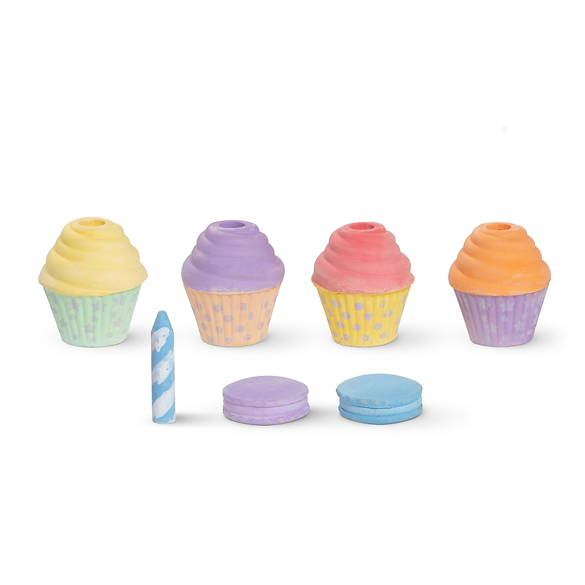 Melissa & Doug Ice Cream & Cake Chalk Set - Arts And Crafts For Kids, Sidewalk Chalk For Kids Ages 3+