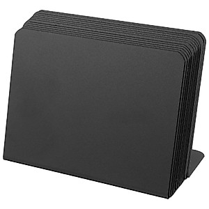 MAGICLULU 12Pcs Table Sign Chalkboard Food Label Sign Small Rectangle Chalkboards Blackboard for Weddings Birthday Parties