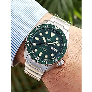 TACTICAL FROG Heimdallr SKX007 Dive Watches for Men, NH36A Movement C3 Luminous Mens Automatic Watches, 200 Meter Water Resistant, Multi-Color