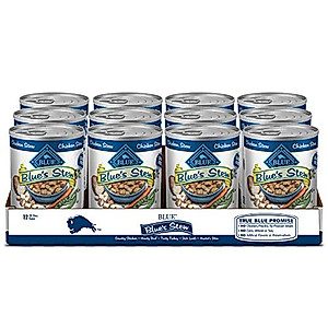 Blue Buffalo Blue's Stew Natural Adult Wet Dog Food, Chicken Stew 12.5-oz can (Pack of 12)