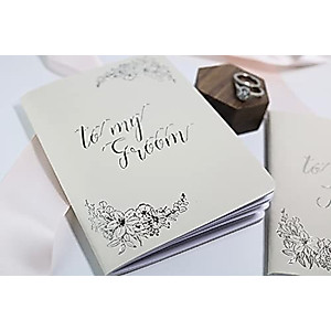 Vow Books with Coffee Color Foil Stamping 28 Sewn in Lined Pages No Staples| Vow Books for Wedding| Vow Books His and Hers| Wedding Vow Books | His and Her Vows Book| Vow Book | Vows Book his and hers