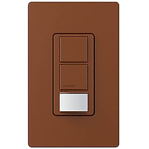 Lutron MS-OPS6-DDV-WH Motion Sensor, Maestro Occupancy Sensor Switch, 6A, Single Pole/Dual Circuit - White