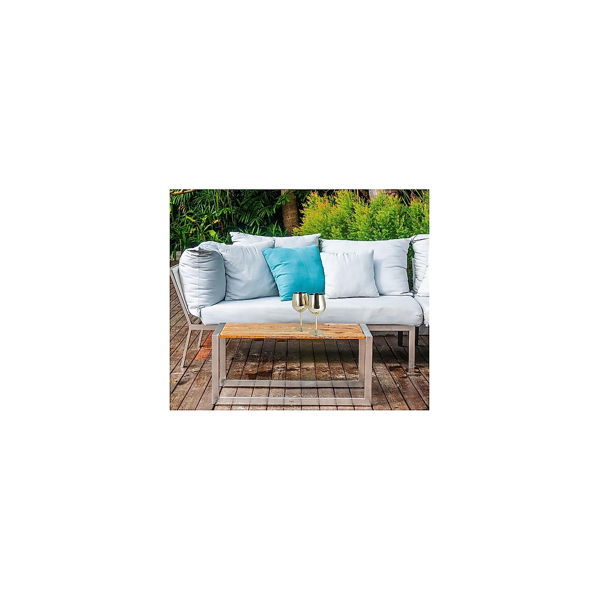 K&K Home Stainless Steel Unbreakable Gold Wine Glasses - oz - Set of 2 Colored, Elegant Metal Wine Goblets - Perfect for Outdoors, Weddings, and Parties - Unique Wine Gifts