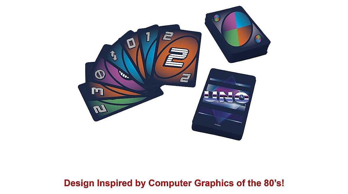 UNO 1980s Iconic Card Game - Retro Collector's Edition