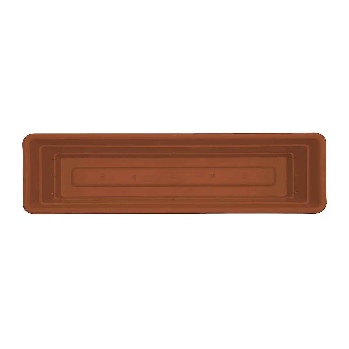 Bloem Dura Cotta Window Box Planter: 30" - Terra Cotta - Large Box with Tray, Weatherproof Resin Box, Removable Tray for Indoor & Outdoor Use, Gardening, 4 Gallon Capacity