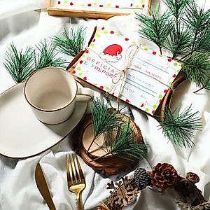 Censen 30 Pcs Boxed Christmas Cards 4 x 6 Inch Official Elf Reports Card Bulk Xmas Note Cards Stationary Holiday Christmas Gifts for Santa Winter Student Kid