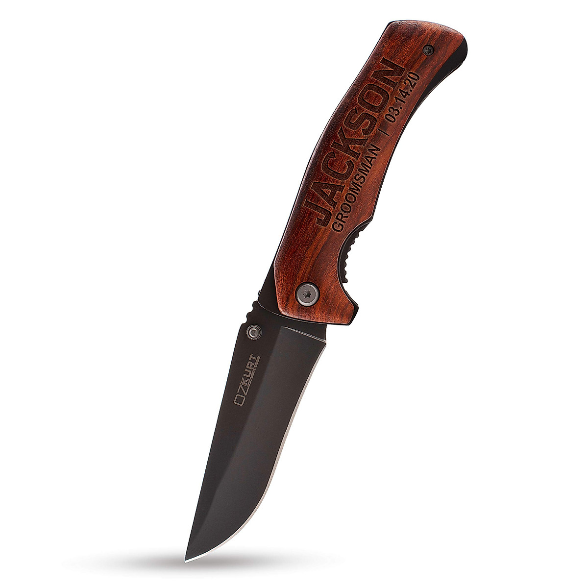 Amazing Items Set of 10 - Personalized Pocket Knife for Groomsmen - 20 Font Option - Custom Engraved Pocket Knives | Groomsman Gifts for Wedding, Groomsmen Proposal Gifts