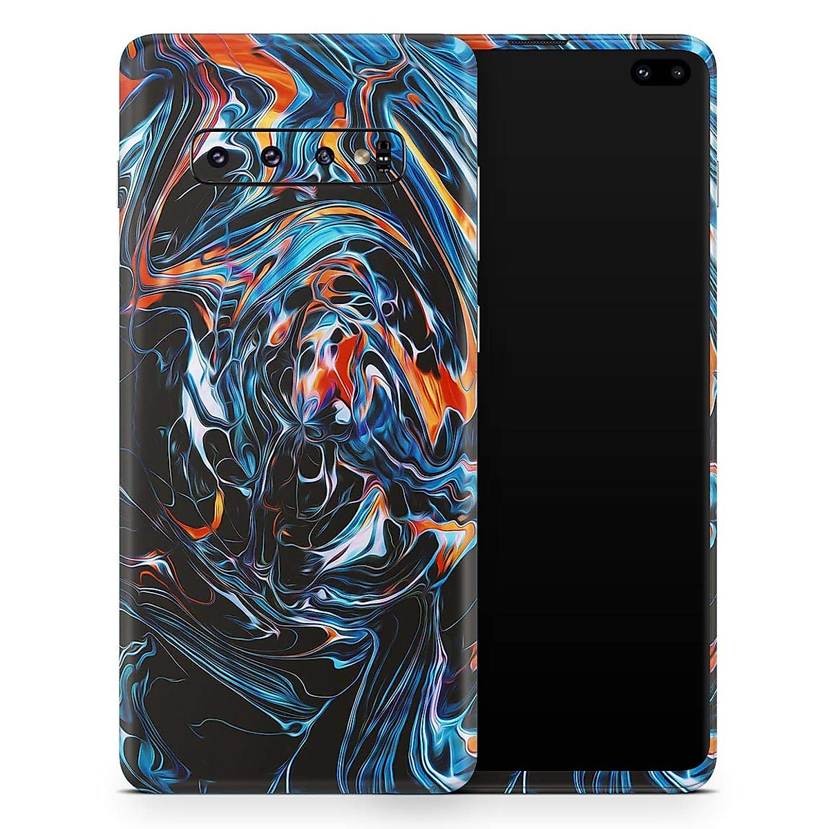 DesignSkinz Liquid Abstract Paint Remix V2 Protective Vinyl Decal Wrap Skin Cover Compatible with The Samsung Galaxy S20 (Screen Trim & Back Glass Skin)