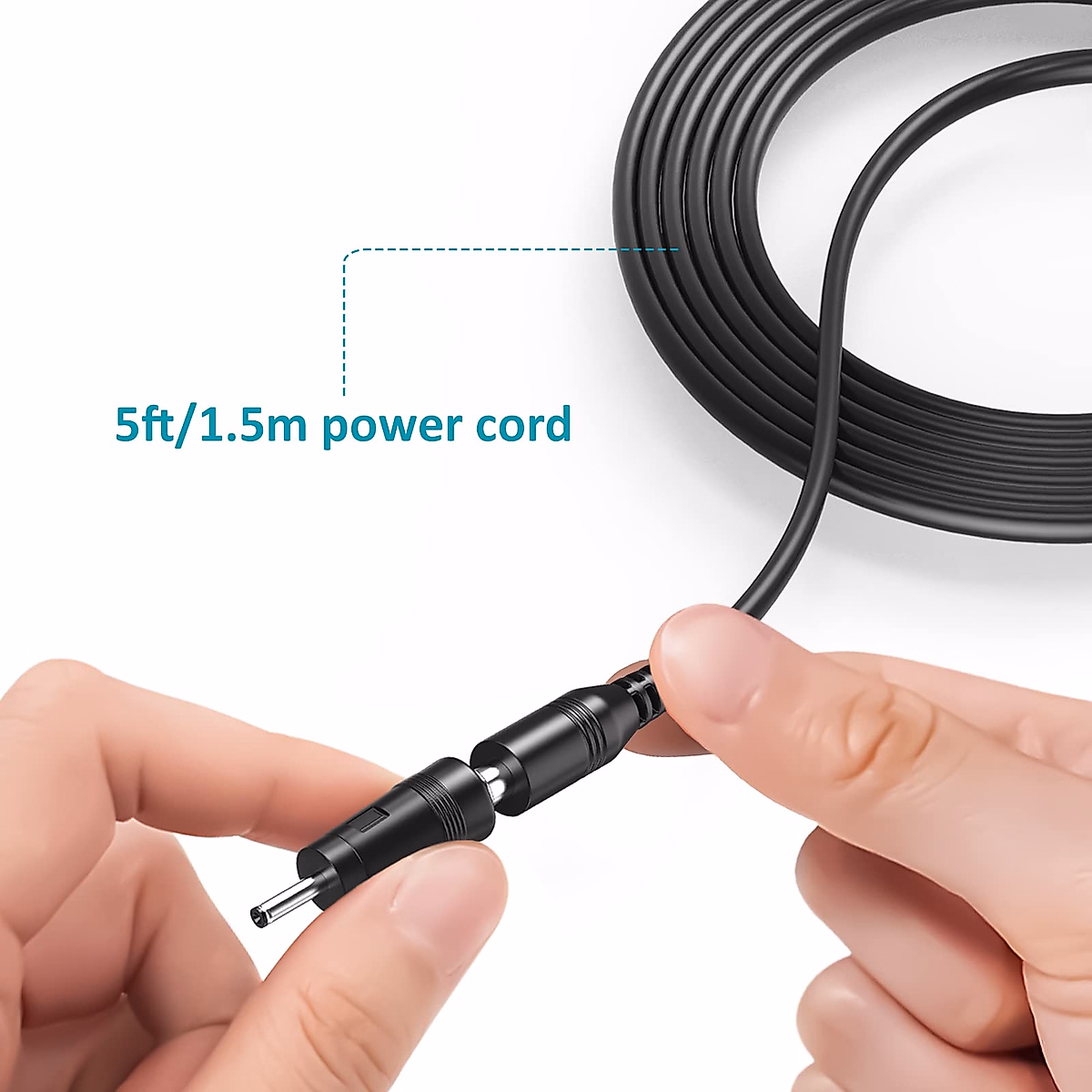 Basicvolt Universal AC/DC Adapter 41W Switching Power Supply Charger with 5V 1A USB Port, Replacement Power Cord for 6V 9V 12V 15V 18V 20V 24V Household Electronics - 1500mA Max