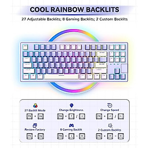 MAGIC-REFINER X87 RGB Gaming Keyboard - Hot-Swappable