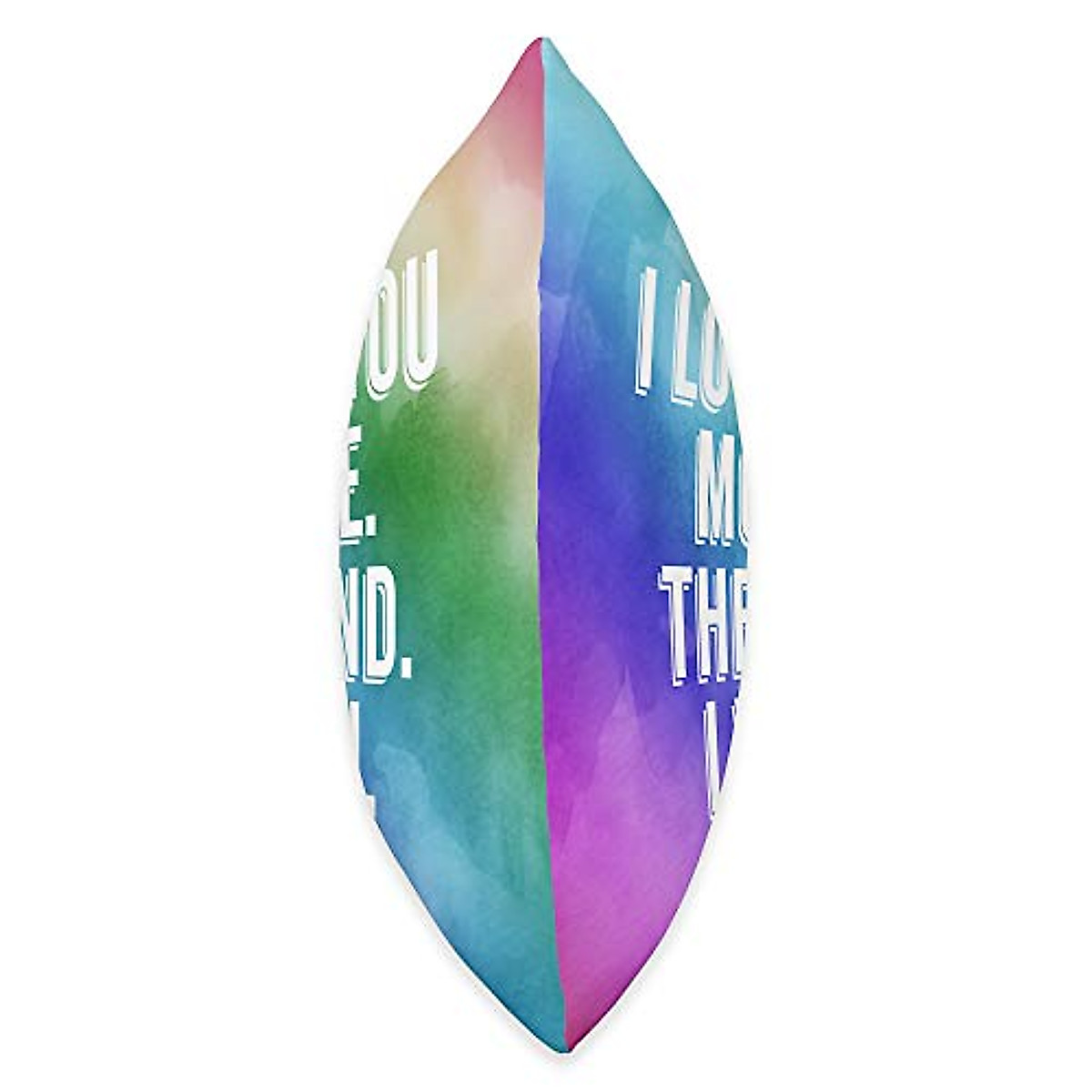 MMXX11 Rainbow I Love You More The End I Win Throw Pillow, 16x16, Multicolor