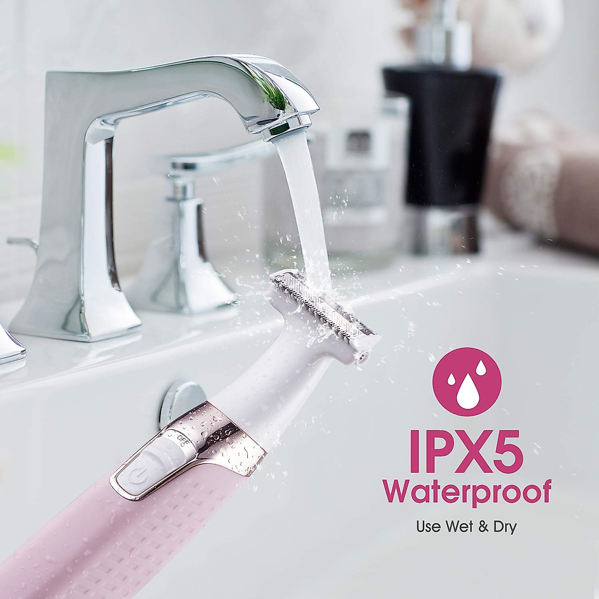 Bikini Trimmer Lady Shaver Electric Women Shaver USB Rechargeable Eyebrow Trimmer Portable Design Cordless Electric Razor for Women Lady Hair Removal for Face Body