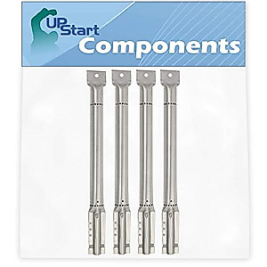 UpStart Components 4-Pack BBQ Gas Grill Tube Burner Replacement Parts for Duro 740-3003-BI - Compatible Barbeque Stainless Steel Pipe Burners