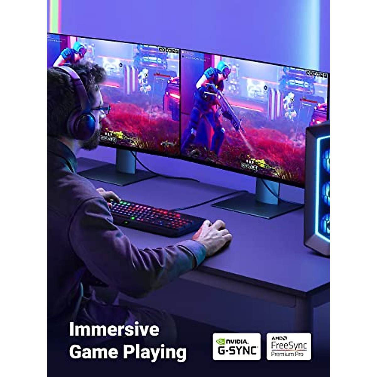 UGREEN VESA Certified 8K DisplayPort Cable 6FT, DP 1.4 Cable Displayport to Displayport Cable Support 8K@60Hz, 4K@144Hz, FreeSync, G-Sync, HDR, 32.4Gbps for HDTVs, Displays, Monitors, Graphics, PC