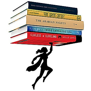 Artori Design Floating Bookshelf for Kids Invisible Shelf - Metal Book Shelf for Wall Decore Book Lovers - Bookshelf Floating Book Shelves for Wall - Superhero Home Decore Bookshelves (Wondershelf)